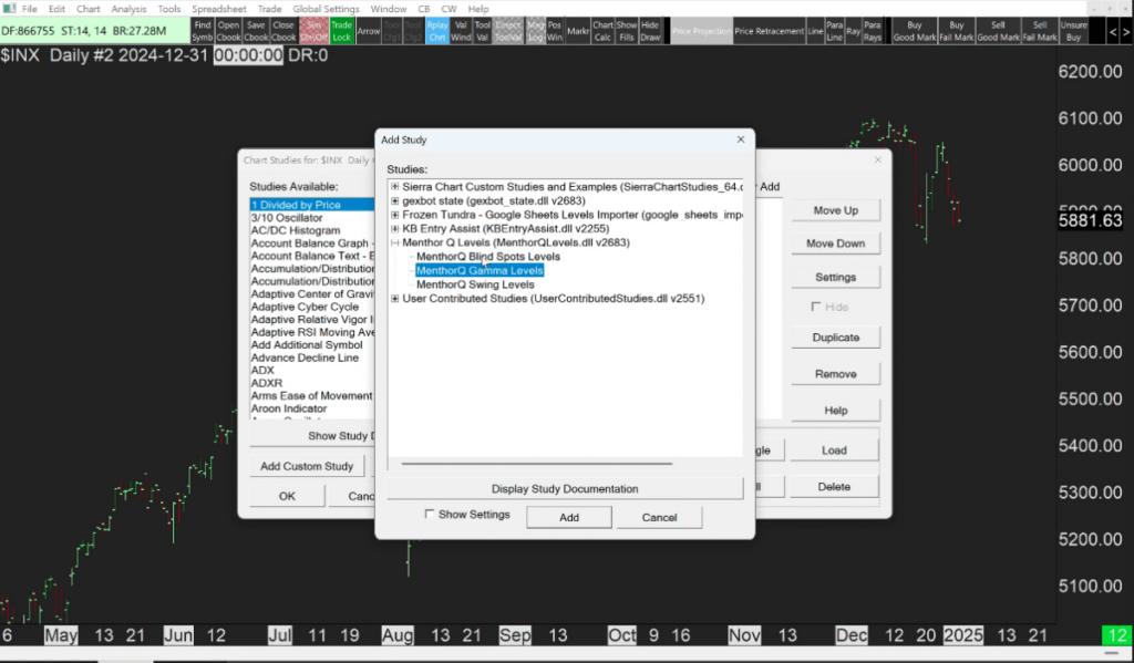 Sierra Chart Integration - Menthor Q