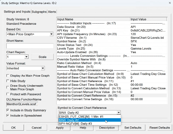 Sierra Chart Integration Guide - MenthorQ