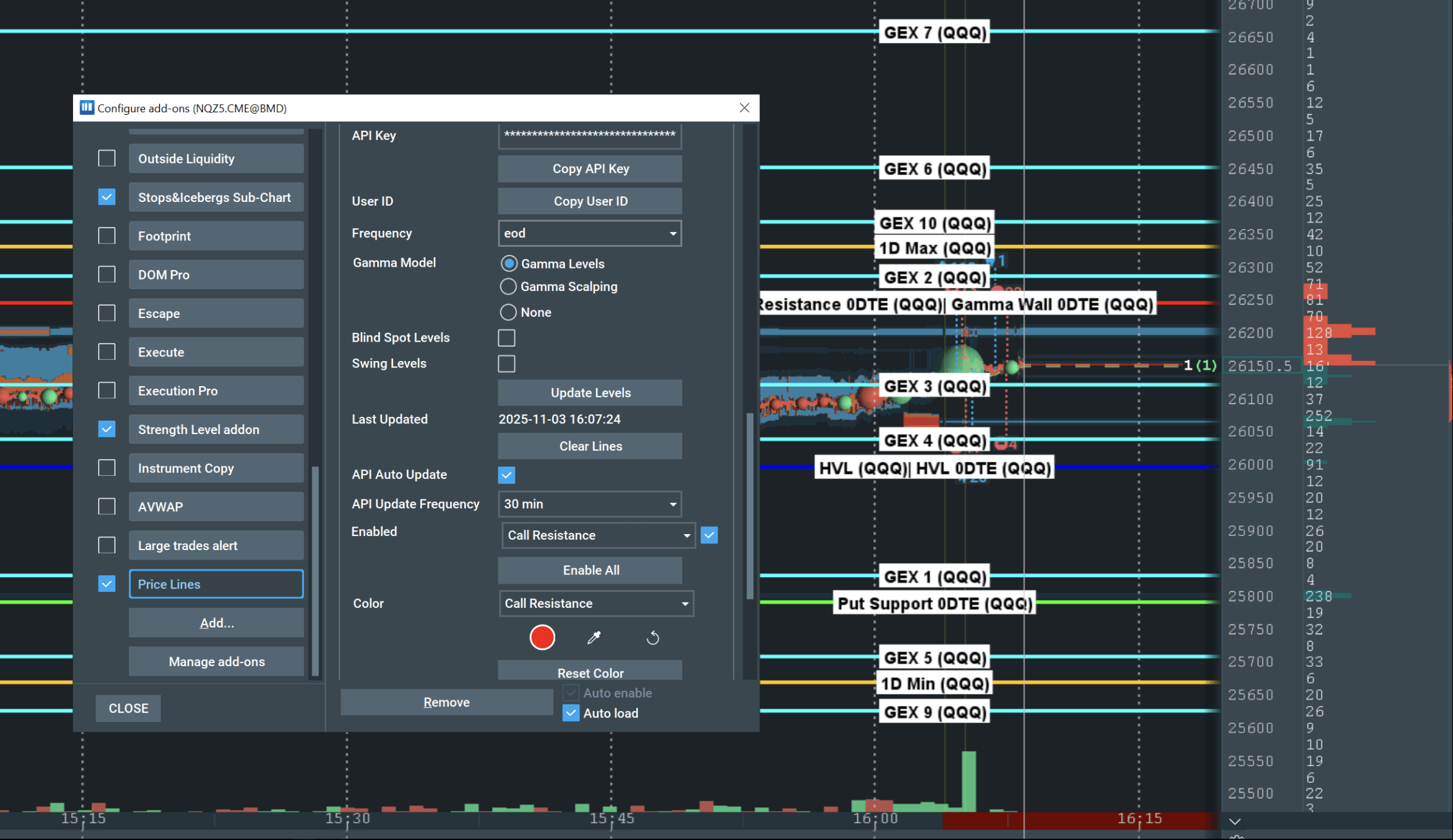 Bookmap (Integration) - MenthorQ