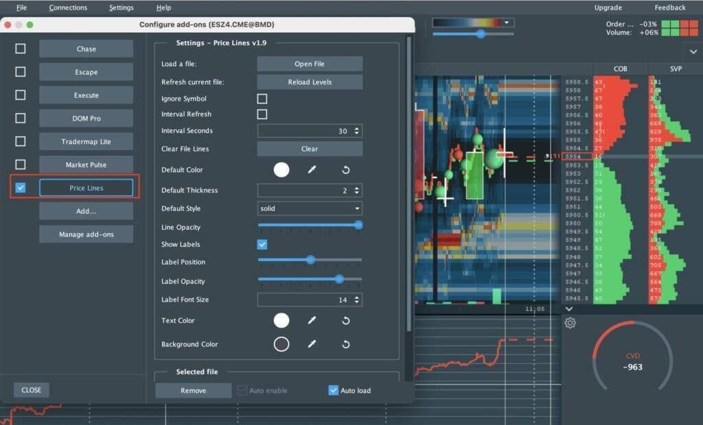 Bookmap Integration - Menthor Q