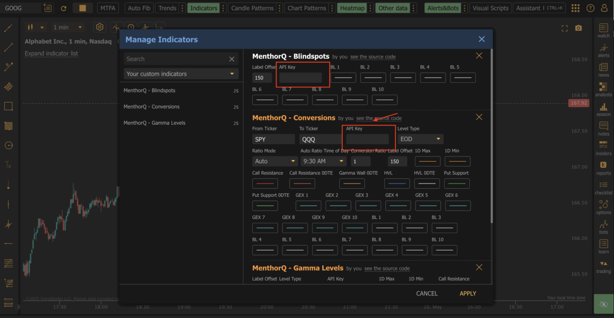 TrendSpider Integration Guide - MenthorQ